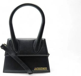 Jacquemus Crossbody Bags - NEUE JACQUEMUS LE CHIQUITO MITTEL SCHWARZE LEDER H - Gr. unisize - in Schwarz - f&uuml;r Damen
