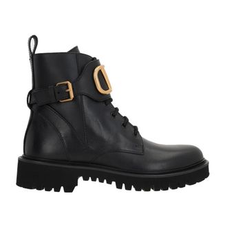 Valentino Garavani Schwarze Stiefeletten im Vlogo-Stil - - Shoes - Damen - Schwarzk - 35 1/2 EU
