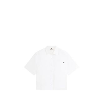 Tommy Hilfiger Chemise courte &agrave; logo en lin