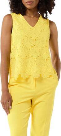 Comma &Auml;rmelloses Top aus Spitze