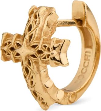 Emanuele Bicocchi créole Notre-Dame à design de croix - Or