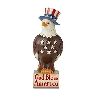 Enesco Jim Shore Heartwood Creek Patriotic Eagle Bless America Figur, 15 cm, Mehrfarbig