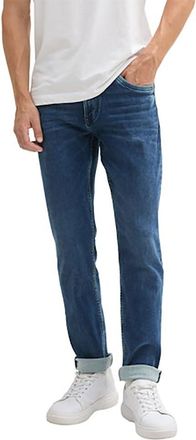 Tom Tailor Herren Josh Regular Slim Jeans mit Stretch, 10120 - Used Dark Stone Blue Denim, 30/32