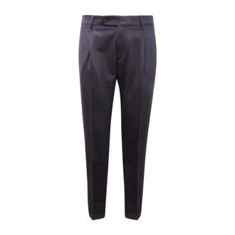 Berwich Homme, Pantalons, Bleu, Taille: 3XL Pantalon en m&eacute;lange de laine RetroLong Navy