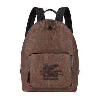 Etro Homme, Sacs, Brun, Taille: ONE Size Sac &agrave; dos Jacquard Paisley