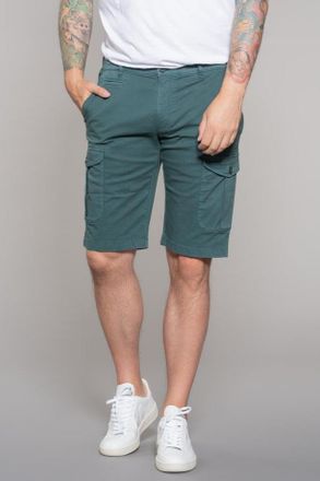 Feuervogl Herren vegan Shorts Bermuda Cargo Smaragdgr&uuml;n