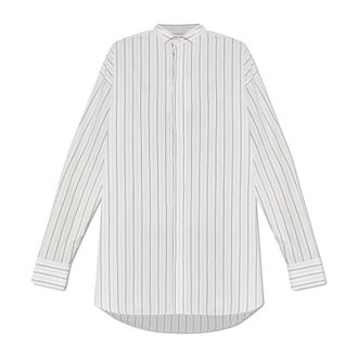 Ami Hemd mit Streifenmuster - - Blouses & Shirts - Damen - Wei&szlig; - XS