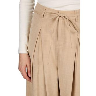 Suncoo Pantalon large Jeff ceintur&eacute;