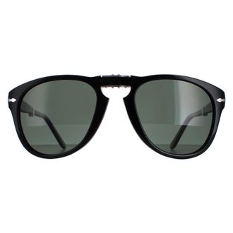 Persol Lunettes de soleil polaris&eacute;es vertes noires de Persol
