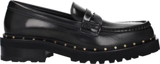 Golden Goose Mocassins Chunky Femmess Cuir Noir