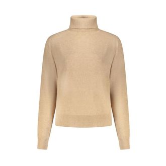 Pepe Jeans London Baumwoll-Rollkragenpullover - - Knitwear - Damen - Beige - L