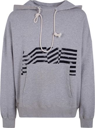 Golden Goose Journey Unisex Hoodie Slub Cotton Heavy Fleece Vintage