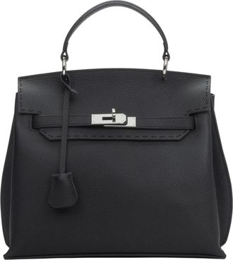 Estro & Luminara Femme, Sacs, Noir, Taille: ONE Size Classic Satchel Bag