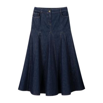 Luisa Cerano Femme, Jupes, Bleu, Taille: 40 FR Rock Sportiv