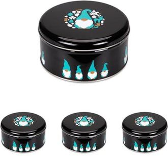 St&auml;dter 710177 Wichtel Geb&auml;ckdose, Wei&szlig;blech, wei&szlig;, 16,5cm (Packung mit 4)