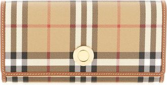 Burberry Femme, Accessoires, Beige, Taille: ONE Size Check Folding Wallet