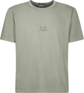 C.P. Company 20/1 Jersey Kurzarm-T-Shirt - - Tops - Herren - Grau - L