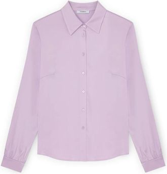Motivi Femme, Blouses et Chemises, Violet, Taille: 38 FR Viscose Satin Shirt