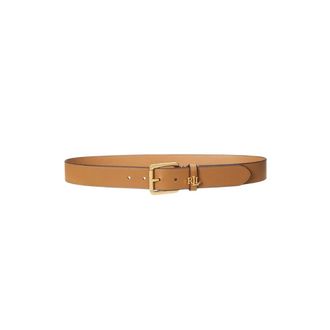 Ralph Lauren Logo Keeper-G&uuml;rtel-Medium 100% Rindsleder - - Accessories - Damen - Braun - M