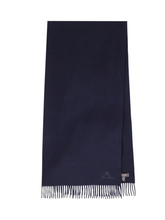 Loro Piana Large Logo Cashmere Scarf