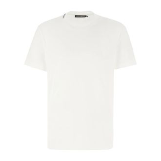 Dolce & Gabbana Logo Patch T-shirt - - Tops - Herren - Wei&szlig; - XL