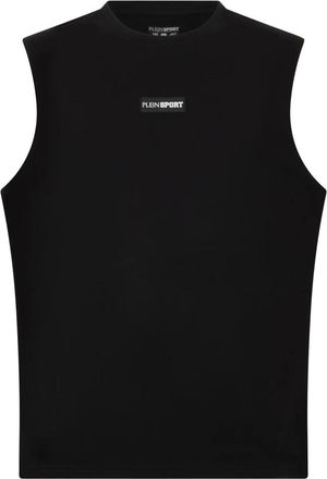 Plein Sport Homme, Sport, Noir, Taille: M Slub Cotton Tanktop