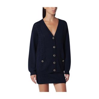 Alessandra Rich Strickjacke - - Knitwear - Damen - Blau - XS