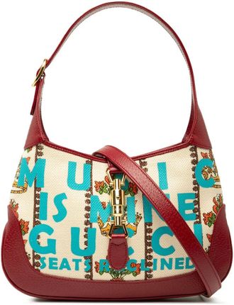 Gucci Hobo Bags - Small Canvas 100 Centennial Music Jackie 1961 Cros - Gr. unisize - in Braun - f&uuml;r Damen