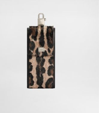 Dolce & Gabbana Etui Leo Aus Ziegenleder In Leo-optik - Mann Geldb&ouml;rsen Und Kleinlederwaren Mehrfarbig Onesize