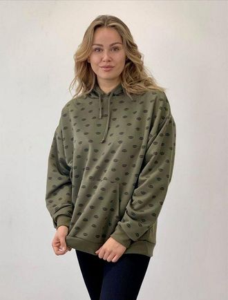 Worldclassca Hoodie Worldclassca Oversized Hoodie EYE Print Kapuzenpullover Sweatshirt