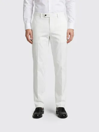 Pantaloni Torino Stretch-Chino-Hose aus Baumwolle und Seide