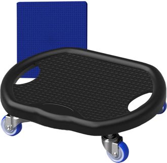 Generico Bauch-Rollbrett: Trainingsger&auml;t f&uuml;r den Bauchmuskeln, leise, PVC-Edelstahl-Gleiter, Heimtrainingsger&auml;te, maximale Belastung 150 kg, I