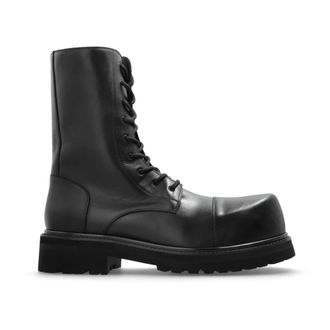 VETEMENTS Lederkn&ouml;chelstiefel - - Shoes - Herren - Schwarzk - 46 EU