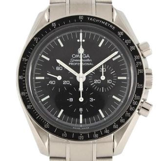 Omega Pre-owned Speedmaster Professional Edelstahl Chronograph - - Pre-owned - Herren - Schwarzk - ONE SIZE