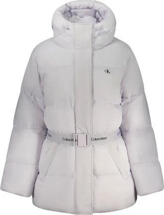 Calvin Klein Femme, Vestes, Violet, Taille: 42 FR Veste &agrave; capuche &agrave; manches longues