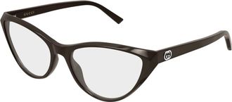 Gucci Cat Eye Rahmen - - Accessories - unisex - Braun - 55 MM