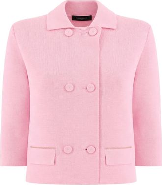 Fabiana Filippi Femme, Vestes, Rose, Taille: 36 FR Veste Crois&eacute;e