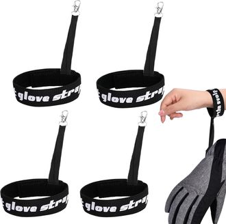Generic Skihandschuh-Fingerhandschuh-Griffe | Outdoor Sport Elastikband | Skihandschuh-Halteband | F&uuml;r Skifahrer Snowboarder Wanderer M&auml;nner Frauen Erwachsene