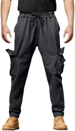 Generic Pantalon de jogging pour homme en tissu respirant l&eacute;ger pour activit&eacute;s sportives, Noir, XXL