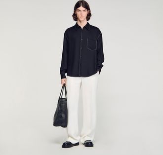 Sandro Flie&szlig;endes Hemd