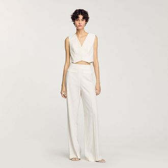 Sandro Kurze Weste mit Pailletten