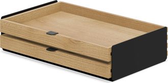 Oakywood Schublade Schreibtisch Organizer - Aufbewahrungsbox aus Massivholz, Dokumentenhalter - B&uuml;ro Organizer, Schubladen Box - f&uuml;r B&uuml;ro Zuhause Schule - Schw