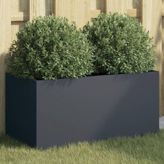 Les Tendances Jardini&egrave;re anthracite 62x30x29 acier lamin&eacute; &agrave; froid