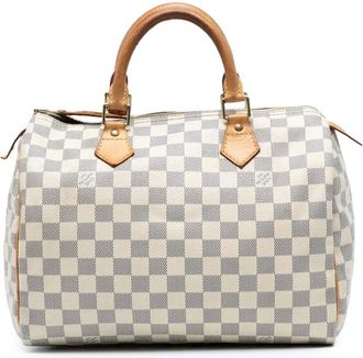 Louis Vuitton Crossbody Bags - Damier Azur Speedy 30 - Gr. unisize - in Weiß - für Damen