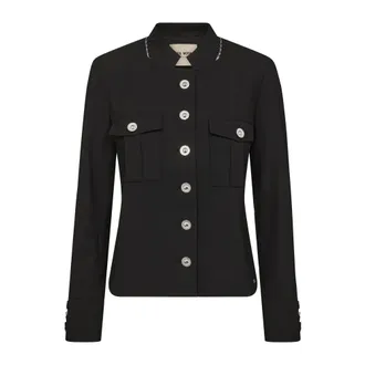 Mos Mosh MOS Mosh, Femme, Vestes, Noir, Taille: 44 FR Veste noire avec de beaux détails