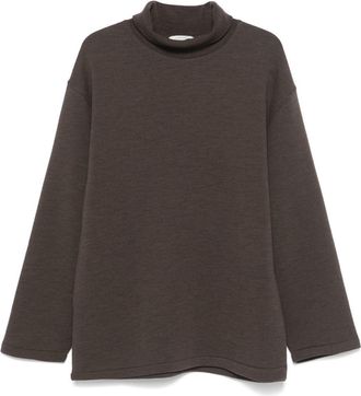 Christophe Lemaire Sweatshirt mit meliertem Effekt - Braun