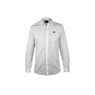Philipp Plein Diamond Cut LS Iconic Shirt - - Shirts - Herren - Wei&szlig; - L