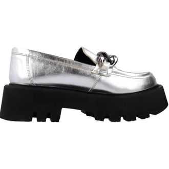 Yellow Femme, Chaussures, Gris, Taille: 37 EU Mocassins &eacute;l&eacute;gants avec D&eacute;tail Ornemental