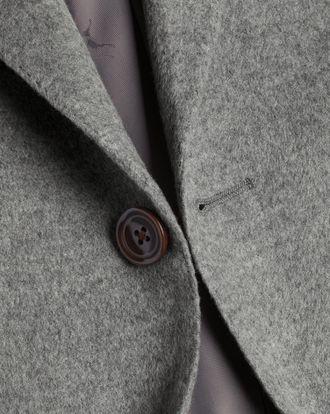 CHARLES TYRWHITT Wollmantel - Grau