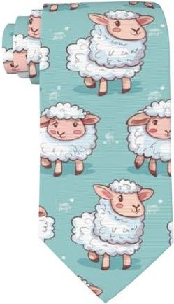 Generic Moutons Mignons De Dessin Animé Cravates Élégante Cravate Doux Cravates Hommes Pour Soirée Femmes Célébrations